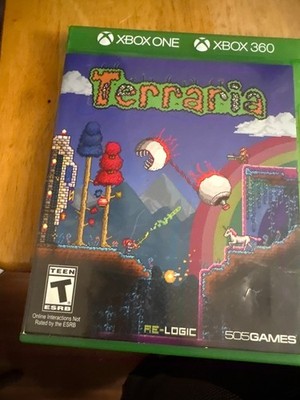 Terraria (Microsoft Xbox One, 2014) manual included fun game good games ...