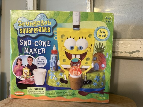 SpongeBob SquarePants Snow-Cone Maker Complete in Box Viacom ...