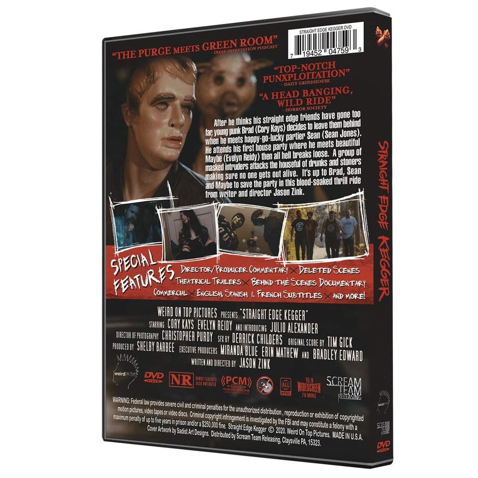 Straight Edge Kegger (DVD) Julio Alexander Sean Jones Evey Reidy | eBay
