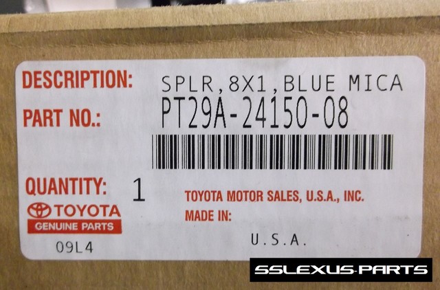 Pt29a-24150-08 Lexus 15-19 Rc350 Genuine OEM Rear Spoiler 8x1 ...