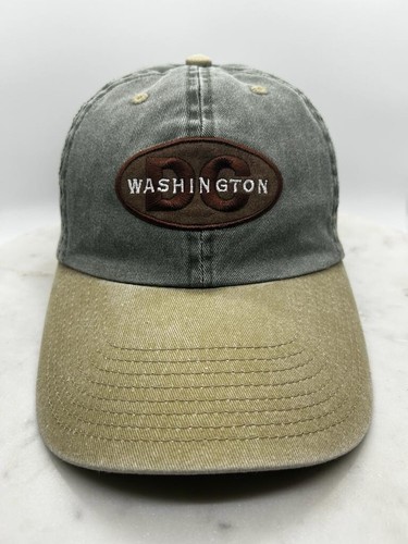 Washington DC Cap Hat Asult Adjustable Gray Beige 100% Cotton | eBay