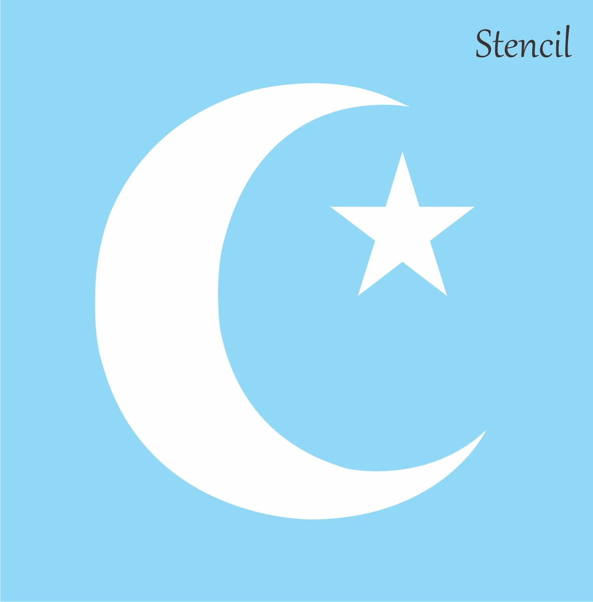 Crescent Moon Stencil