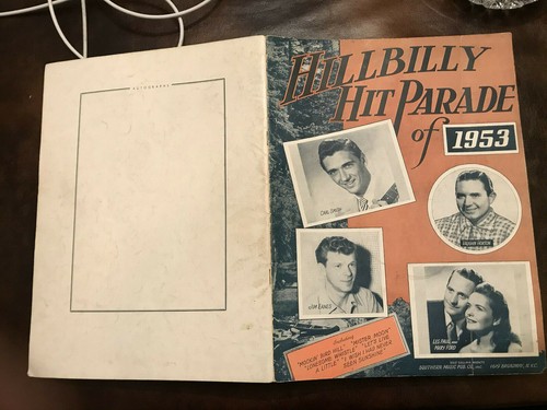 Hillbilly Hit Parade Of 1953 Sheet Music 9x12" 36 pages 4 photos Les ...