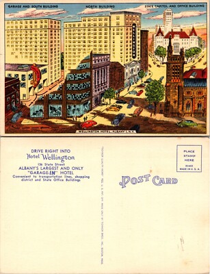 Hotel Wellington State Capitol Albany New York NY Postcard | eBay