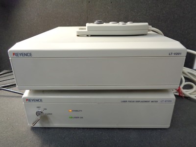 Keyence LT-8105 LT-V201 Laser Focus Displacement Meter Controller w ...
