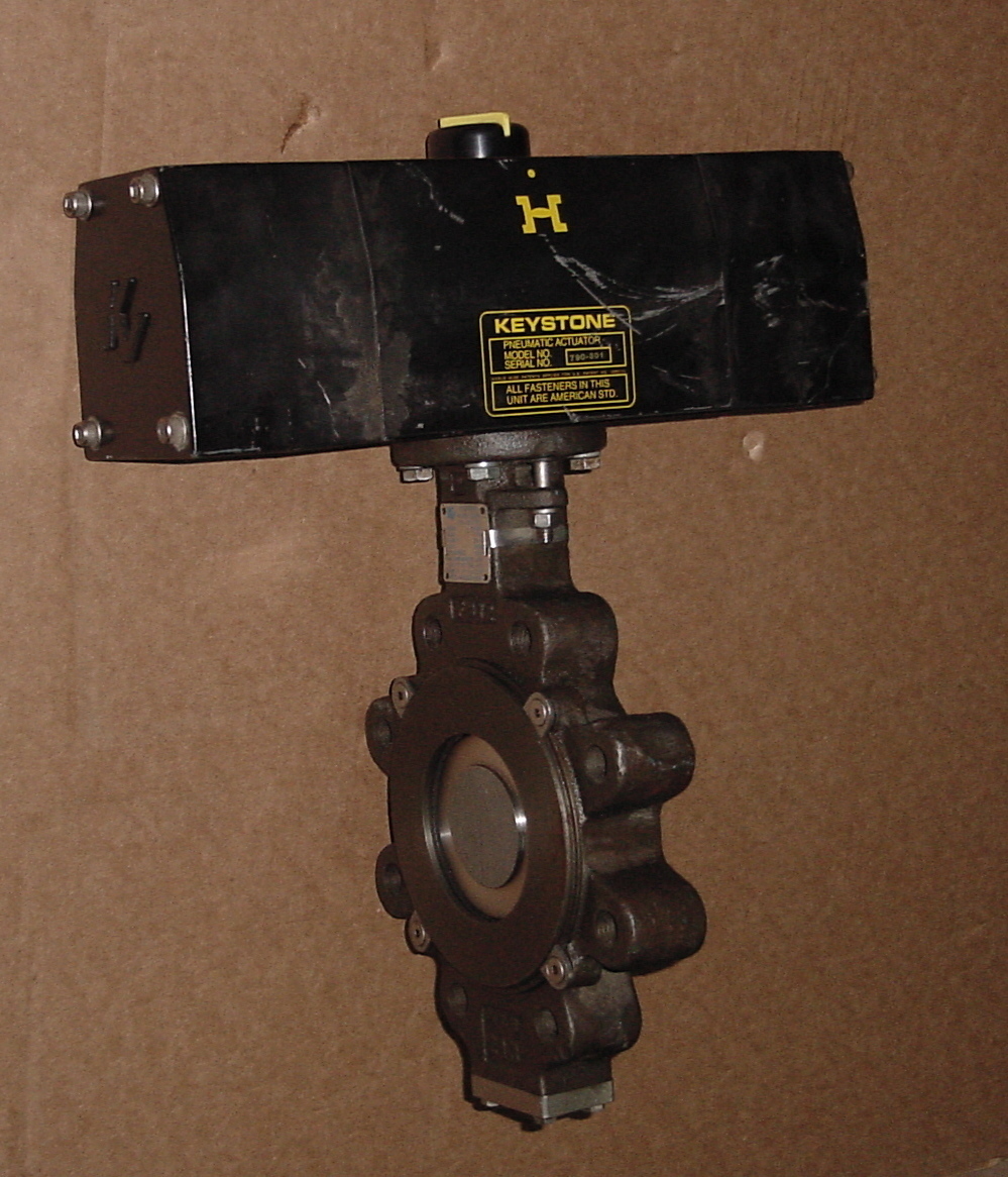 4" 300# KEYSTONE LUG BUTTERFLY VALVE w/ #790-301 ACTUATOR | eBay