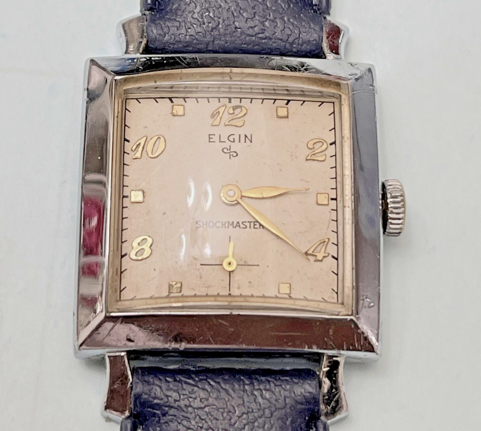 Vintage 1950s Elgin Shockmaster Cal.687 Men's Watch | eBay