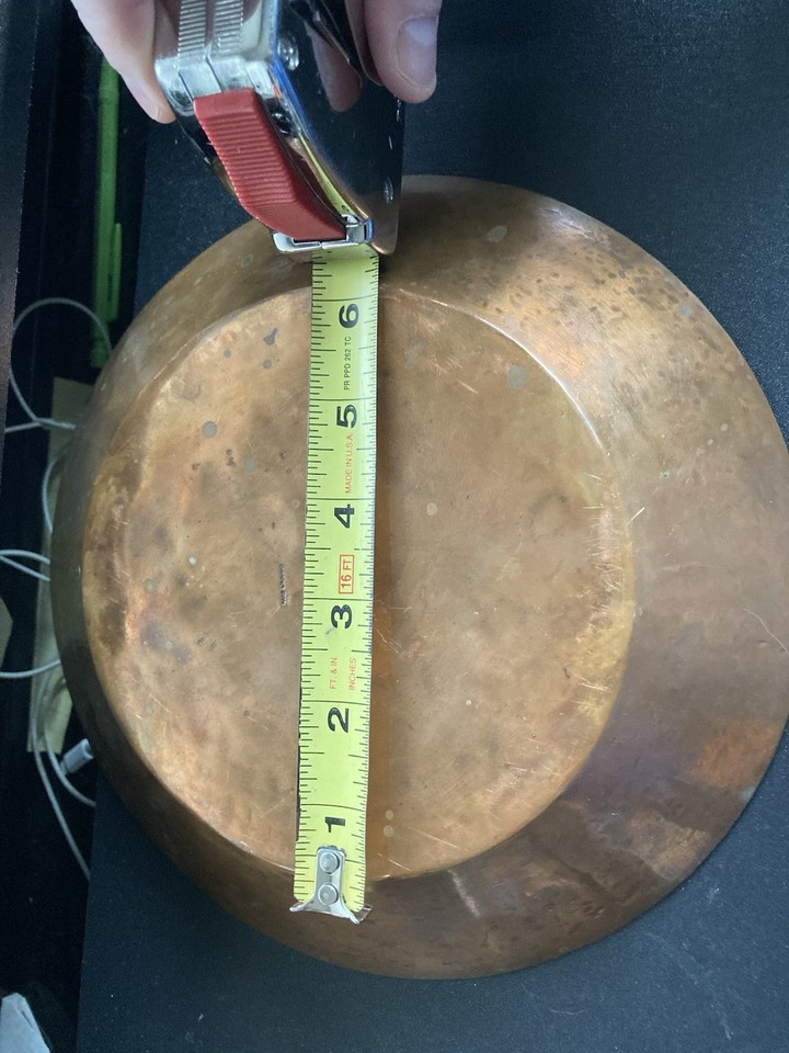 Hand Wrought Copper Gold Mining Pan FL Silhan 9.1” x 1.25” | eBay