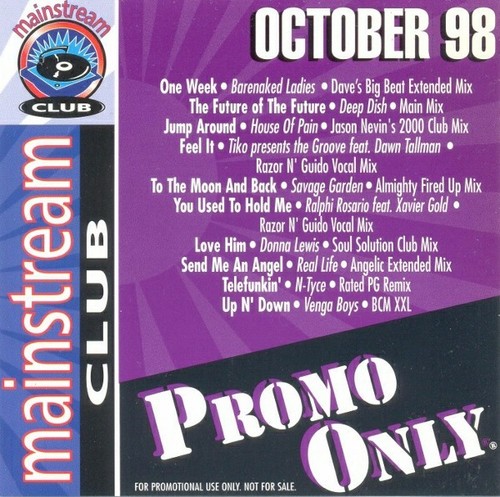 Promo Only Mainstream Club: October 98 CD Near Mint | eBay