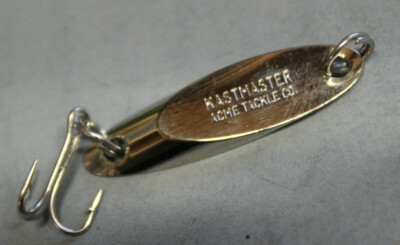 RARE NEW VINTAGE 1 1/8" USA ACME TACKLE CO KASTMASTER SILVER SPOON LURE ...