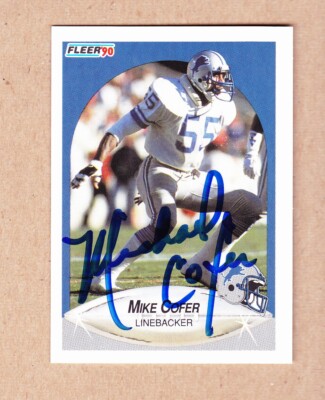 Michael Cofer (DEC) signed 1990 Fleer card# 279-Detroit Lions | eBay