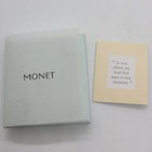 Monet Initial E Crystal Locket Gold Tone In Original Gift Box | eBay