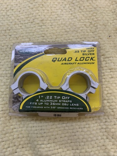 Weaver Rings Quad Lock 22 Tip Off Scope Rings Model 49054 | eBay