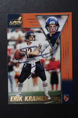 Erik Kramer Chicago Bears NC State Autographed 1998 Pacific #34 Signed ...