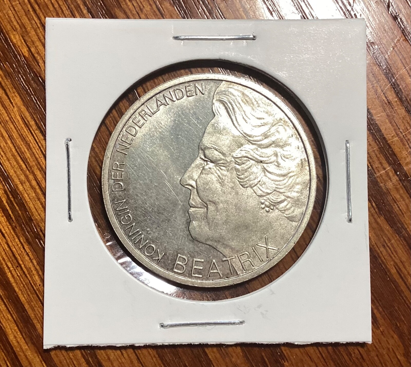 Netherlands 1995 Beatrix Hugo de Groot 350th Death 10 Gulden Silver ...