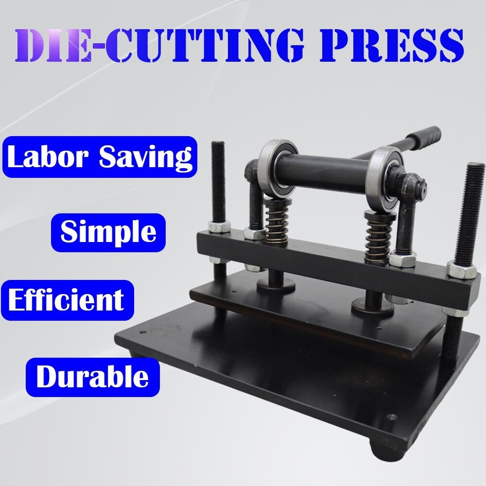 6.3" x 11.8" Manual Die Cutter Press Machine for Leather Cutting ...