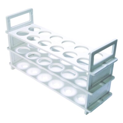 Plastic Test Tube Rack, 3 Tier, 13mm, 72 Place, Karter Scientific (Pack ...
