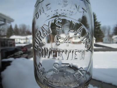 TREP Milk Bottle Coray Coray's Dairy 64 Riverview St Fall River MA ...
