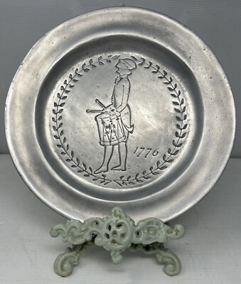 Wilton Hallmark Liberty Drummer Boy Pewter Plate 9.5" 1776 ...