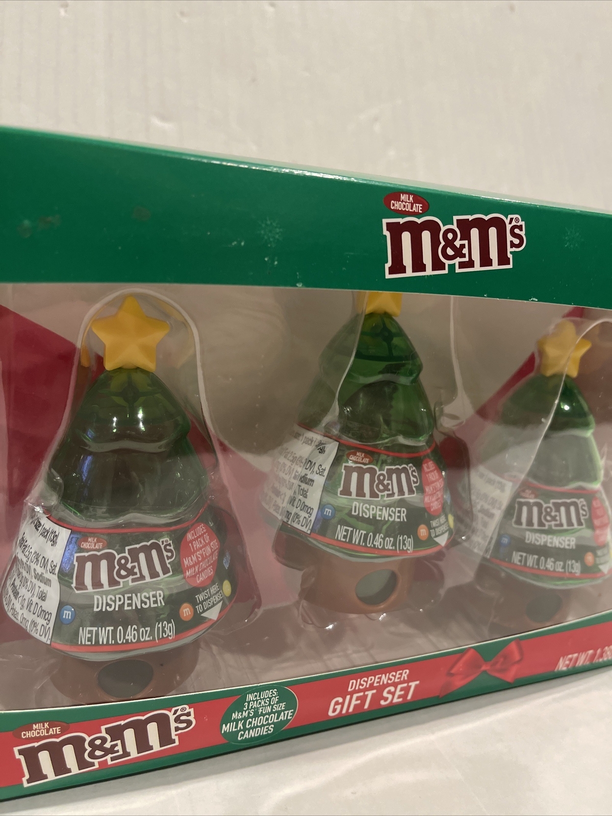 3 - 2019 M&M’s Mini Christmas Tree Candy Dispensers – New – DO NOT EAT ...