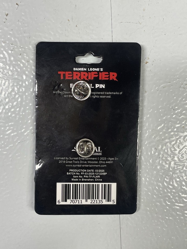 Terrifier Enamel Pin Large Art The Clown Horror Enamel Pin New | eBay