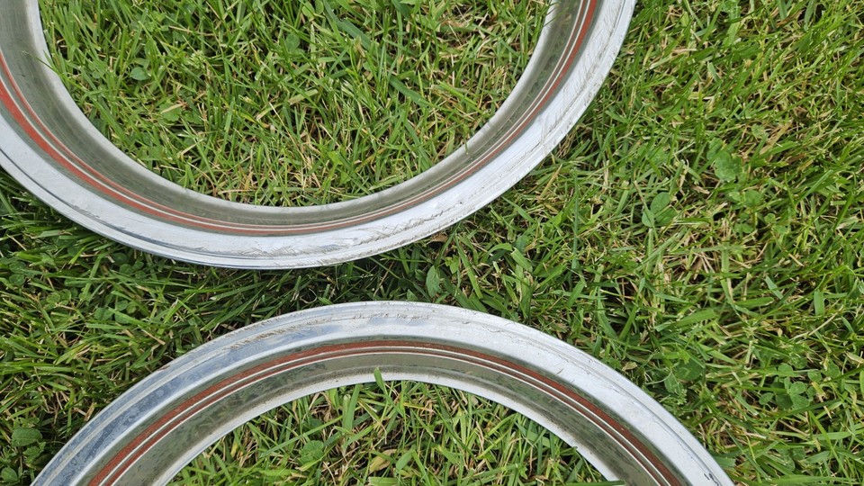 Set of 6 1980-1990 Ford F150 Bronco 15" Red Ring Trim Rings 1/2 Ton F ...