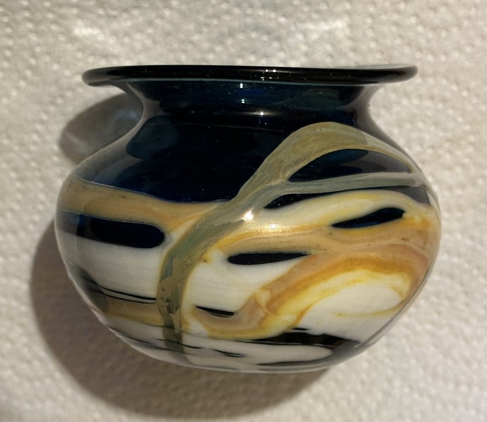 1979 Charles Bray Studio Art Glass Vase | eBay