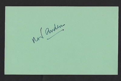 Robert Anderson signed autograph 3"x 5" card Screenwriter, Playwright ...