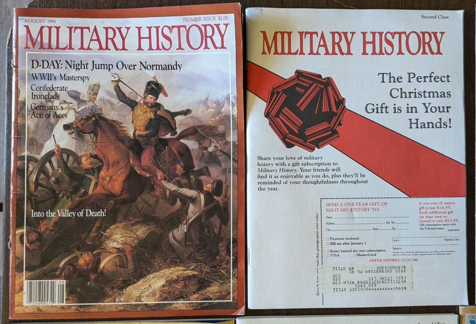Lot of 10 Vintage Back Issues Military History Magazines 1984-1994 | eBay
