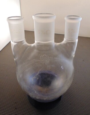 1000 mL Lab Glass 3 Neck Mixing Flask (2) 24/40 (1) 34/45 | eBay