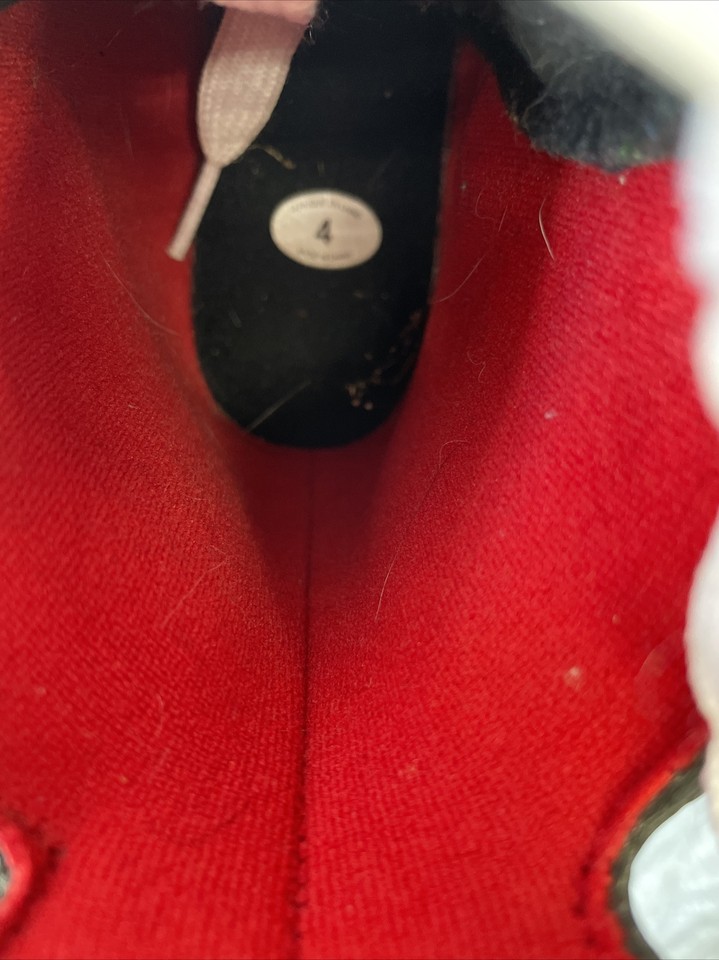 Bauer NS Lightspeed Pro II Ice Hockey Skates Size 4 Black Red White | eBay