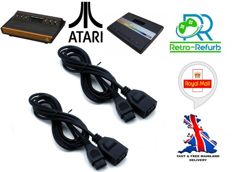 Atari 2600 Joystick Controller Pad 9 Pin Extension Cable Lead 5200 7800 ...