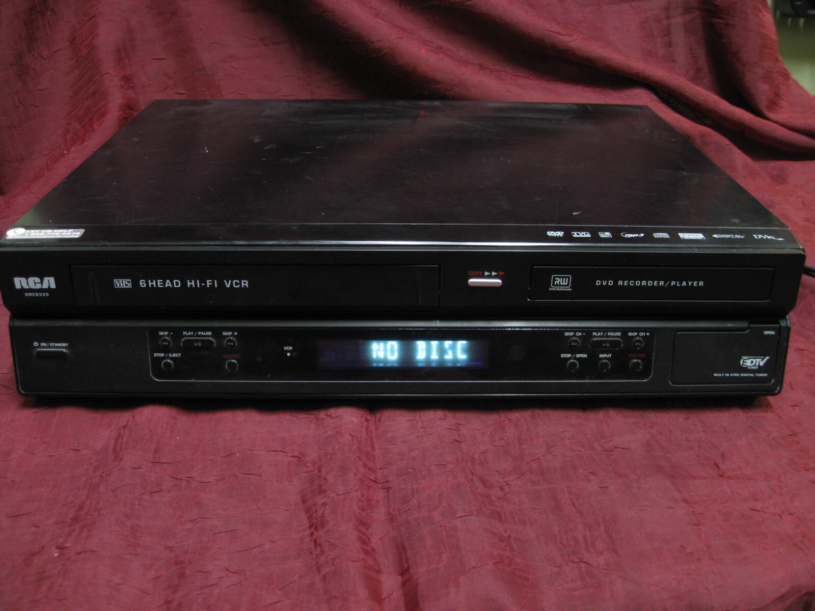 RCA DRC8335 combo DVD Recorder player WORKS mini DV in line in, VHS NOT ...