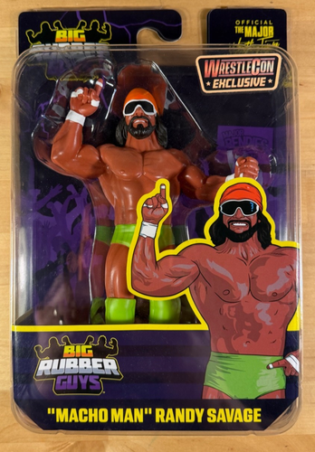 WWF WWE Big Rubber Guys WrestleCon Green Macho Man Randy Savage LJN 1/ ...