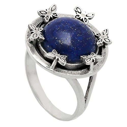 Premium Quality Natural Lapis Lazuli 925 Sterling Silver Ring s.7 ...