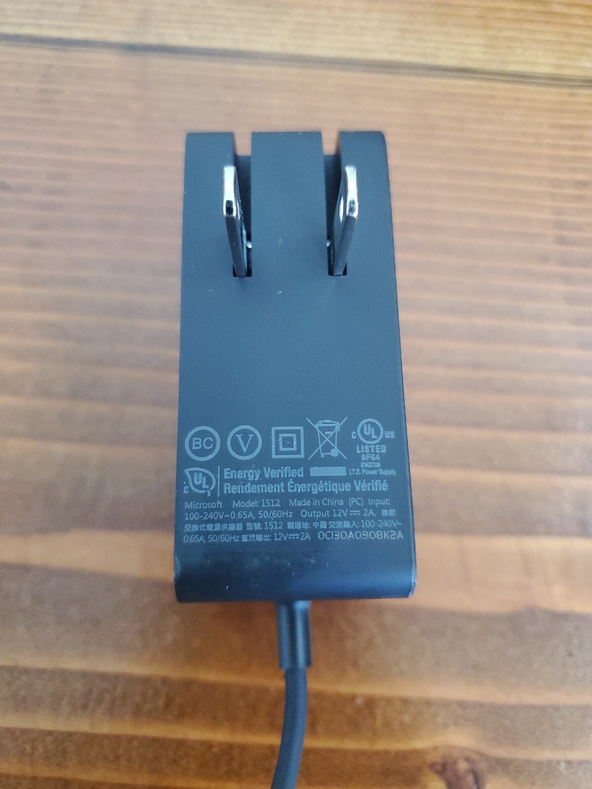 Genuine OEM Microsoft Surface RT 12V 2A 24W AC Power Adapter Charger ...
