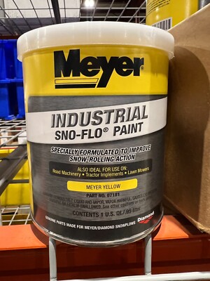 1 QUART OF Meyer Snow Plow Yellow Paint Sno-Flo Blade Paint 07181 08755 ...