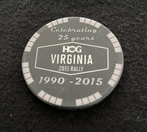 HOG Harley Owner Group Virginia 2015 Rally Poker Chip With Case | eBay