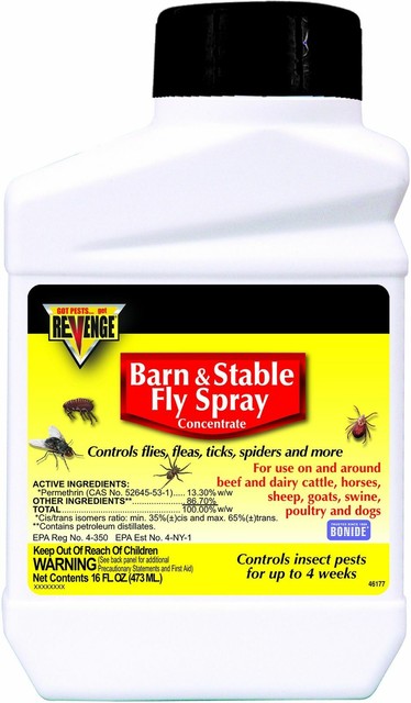 32oz Revenge Barn and Stable Fly Spray Concentrate Bonide Pest Control ...