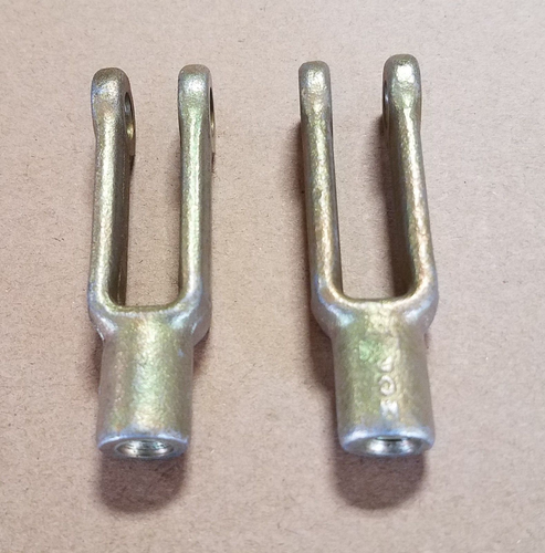NEW ADJUSTABLE CLEVIS 1/4"-28 THREAD 5/16 PIN HOLE - 2 5/8" LONG / LOT ...