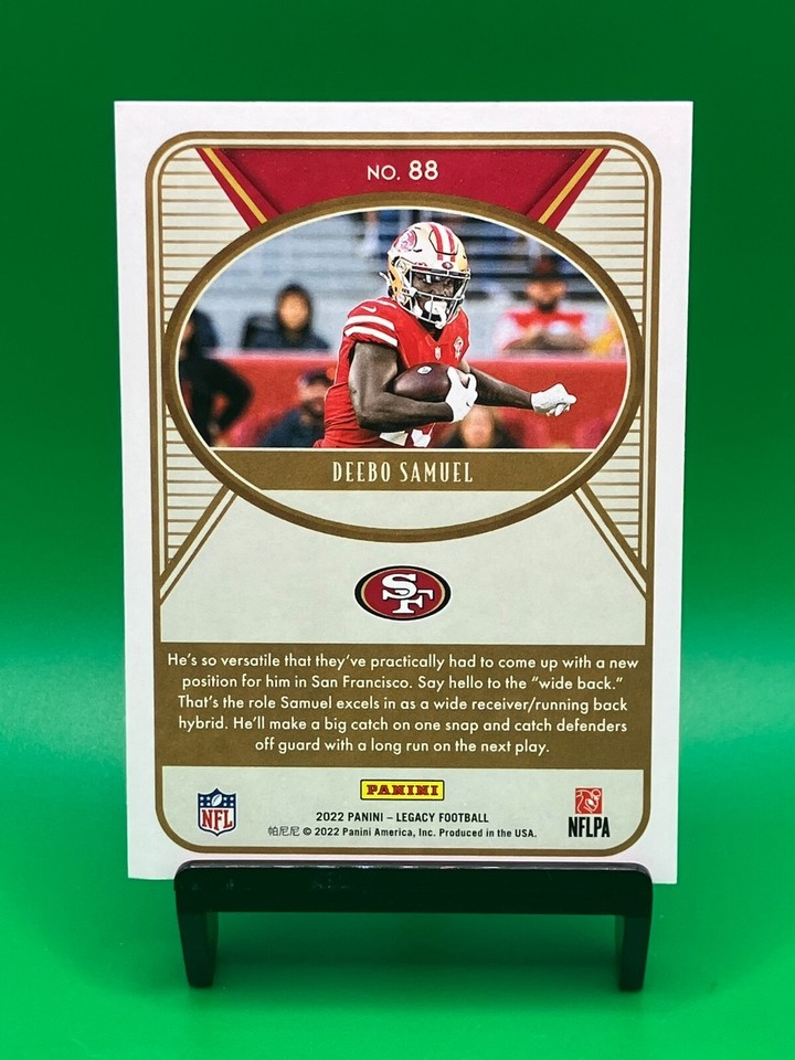Deebo Samuel 2022 Panini Legacy Football NFL #88 San Francisco 49ers | eBay