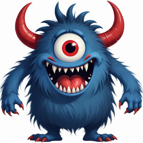 30 Custom Cute Blue One Eyed Monster Personalized Address Labels | eBay