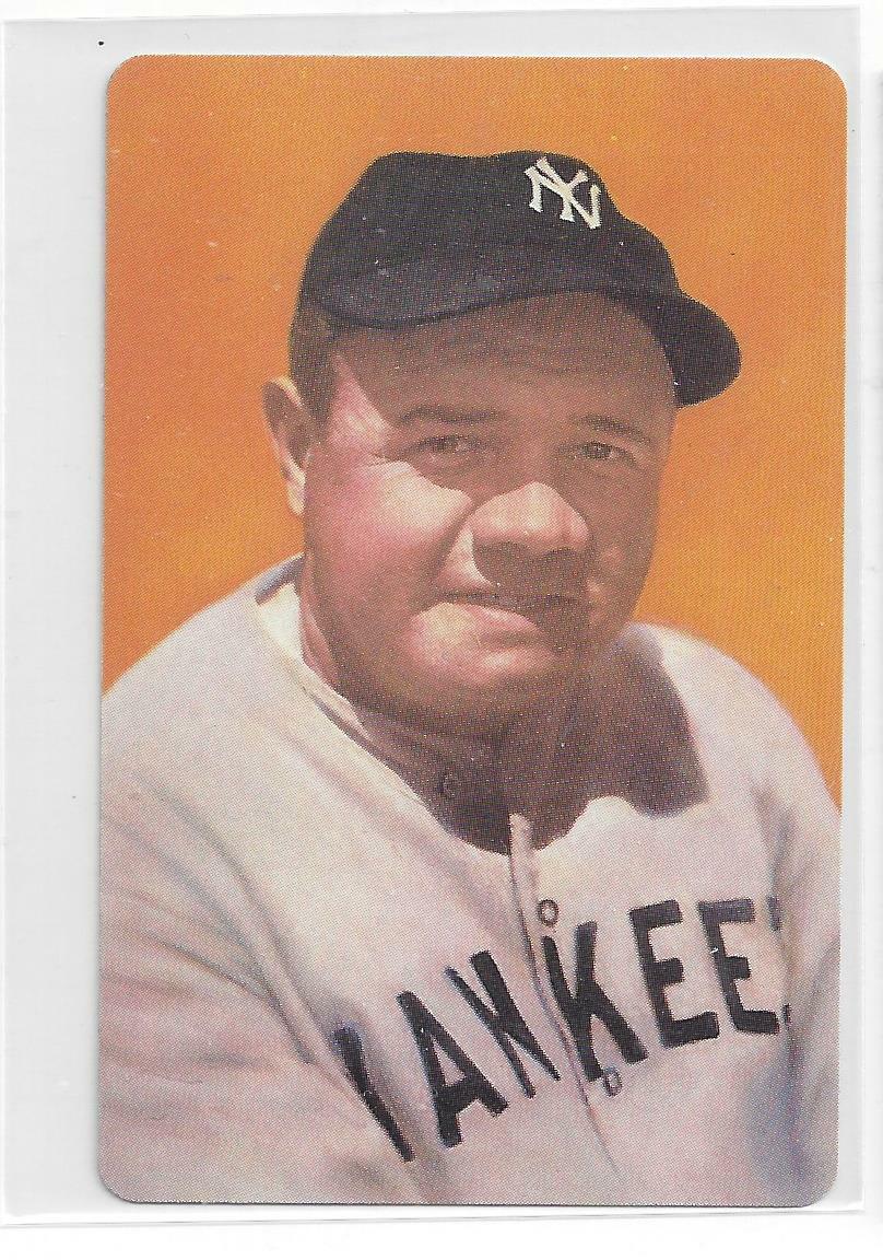 Babe Ruth Portrait Playing Card 6 of Spades on Back | eBay