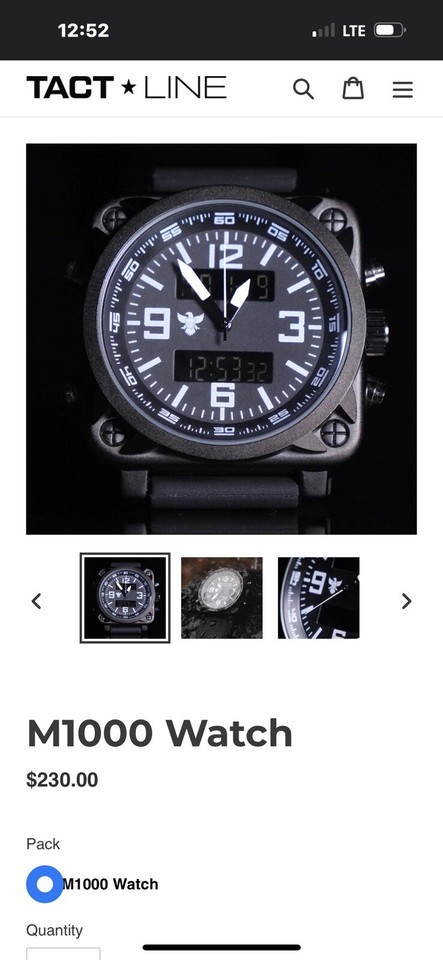 TACT LINE M-1000 Tactical Military Grade Wristwatch - Men’s | eBay