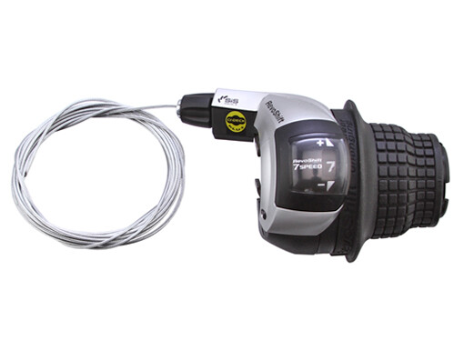 NEW! TWIST RIGHT GENUINE BICYCLE SHIMANO REVO 7/SPEED SHIFTER IN BLACK ...