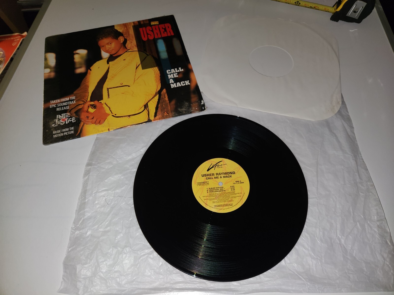 USHER - Call Me A Mack - Single - Poetic Justice - Vinyl Record Album ...