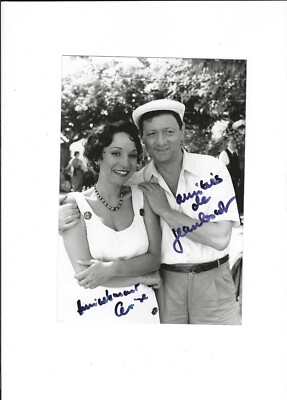 Double autographe de CERISE et de Jean LESCOT sur photo | eBay