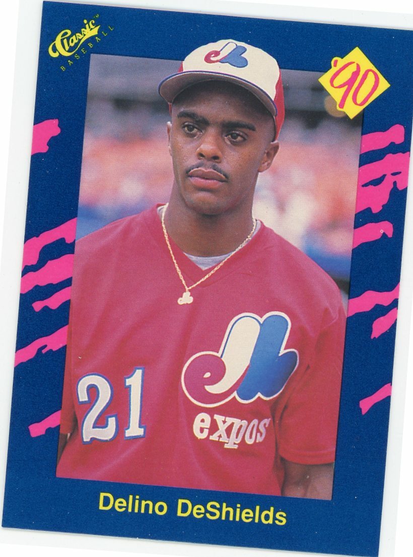 1990 CLASSIC BASEBALL #55 - DELINO DESHIELDS (ROOKIE CARD) - MONTREAL ...