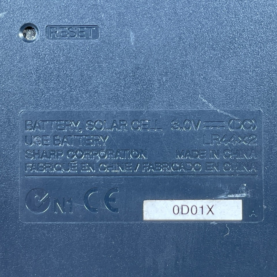 Sharp EL-506W Black Handheld Advanced D.A.L. Twin Power Scientific ...