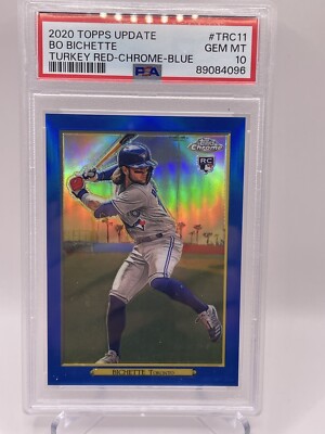 2020 Topps Chrome Update Turkey Red Bo Bichette Blue Refractor RC /50 ...